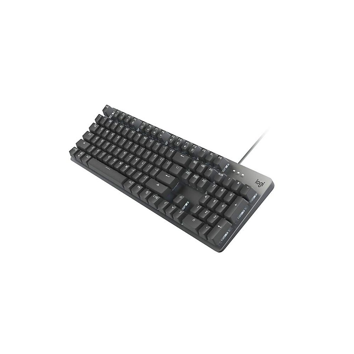 Logitech K845 Mechanical Illuminated Keyboard, Strong Adjustable Tilt Legs, Full Size, Aluminum Top Case, 104 Keys, USB Corded, Windows (TTC Red Switches)