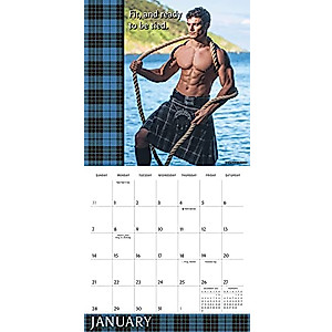 Kilty Pleasures 2024 Wall Calendar, 16-Month Humor & Comic Calendar, 12" x 12"