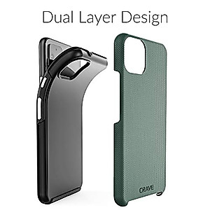 Crave Dual Guard for Google Pixel 4 XL Case, Shockproof Protection Dual Layer Case for Google Pixel 4 XL - Forest Green