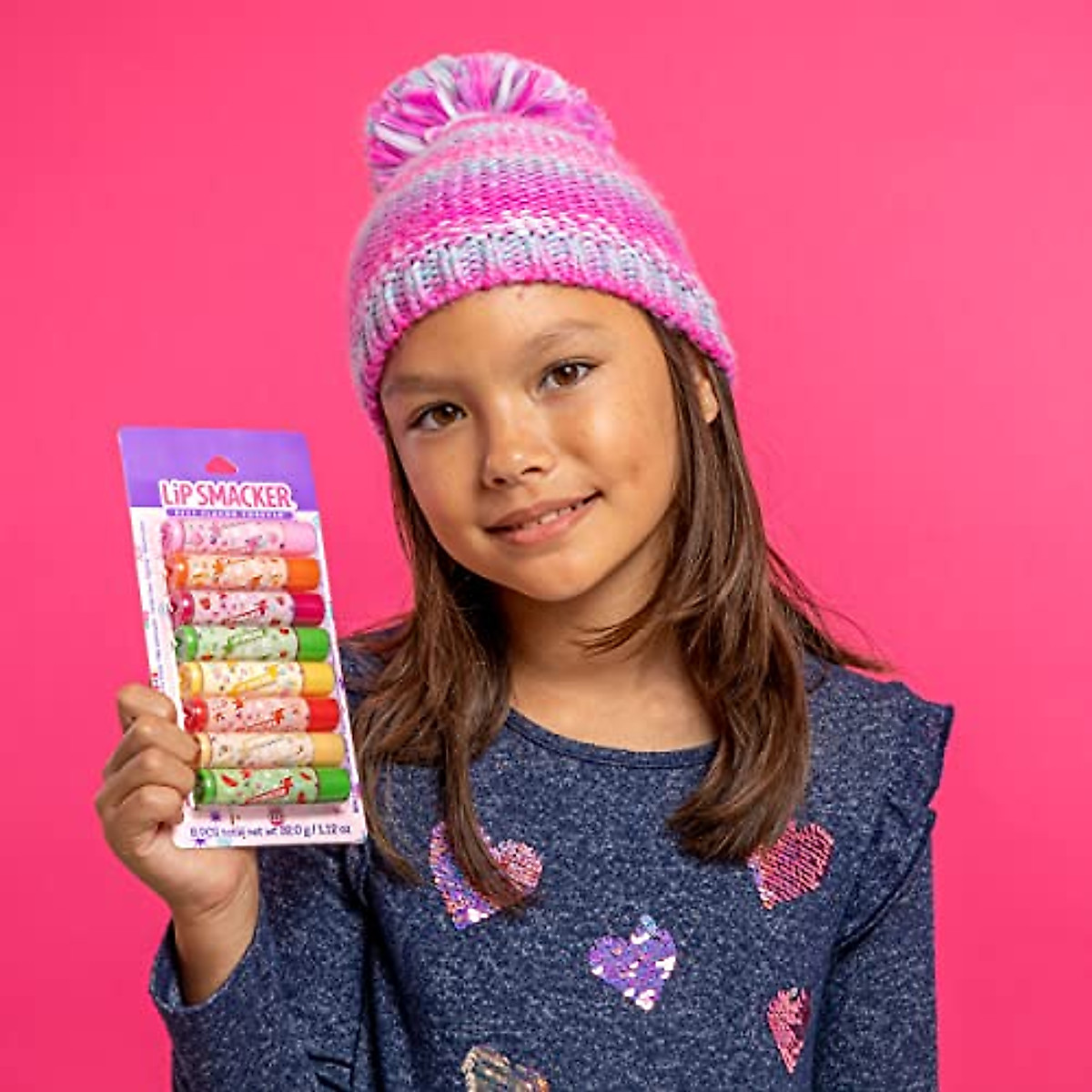 Lip Smacker Holiday Original & Best - 8 Moisturizing Lip Balms, Fun Assortment, Hydrating & Protecting - Vegan