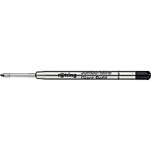 Rotring Ball Pen Refill Medium Tip - Black (Pack of 1)