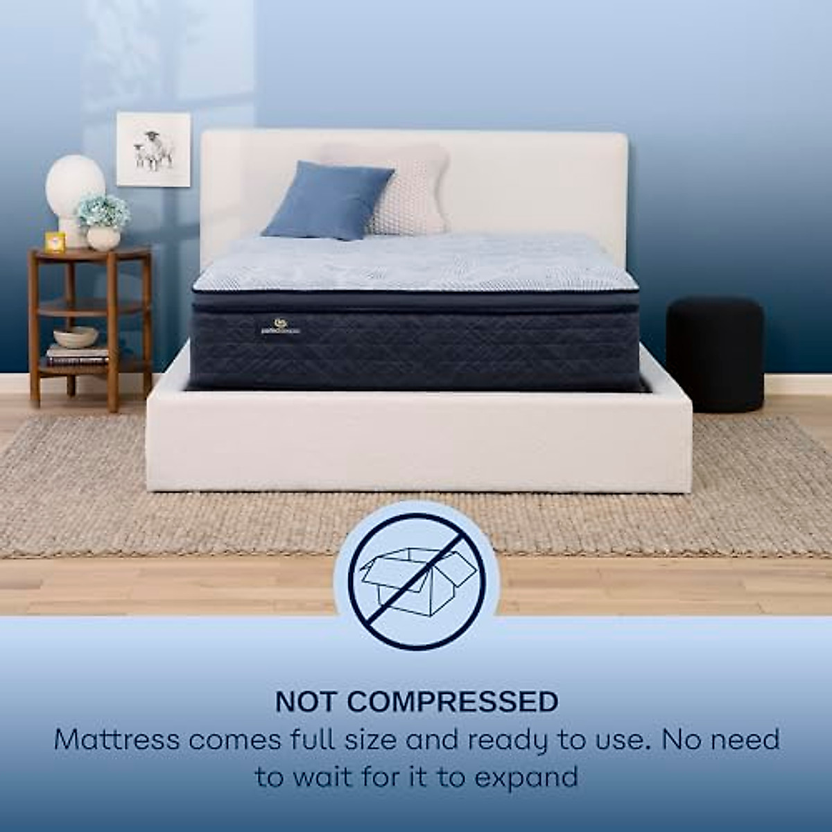Serta Perfect Sleeper Enhanced 14.5" Full Mattress - Plush Pillow Top, Cooling Gel Memory Foam, Pocket Innersprings for Motion Isolation, Edge Support, CertiPUR-US Certified - Nurture Night