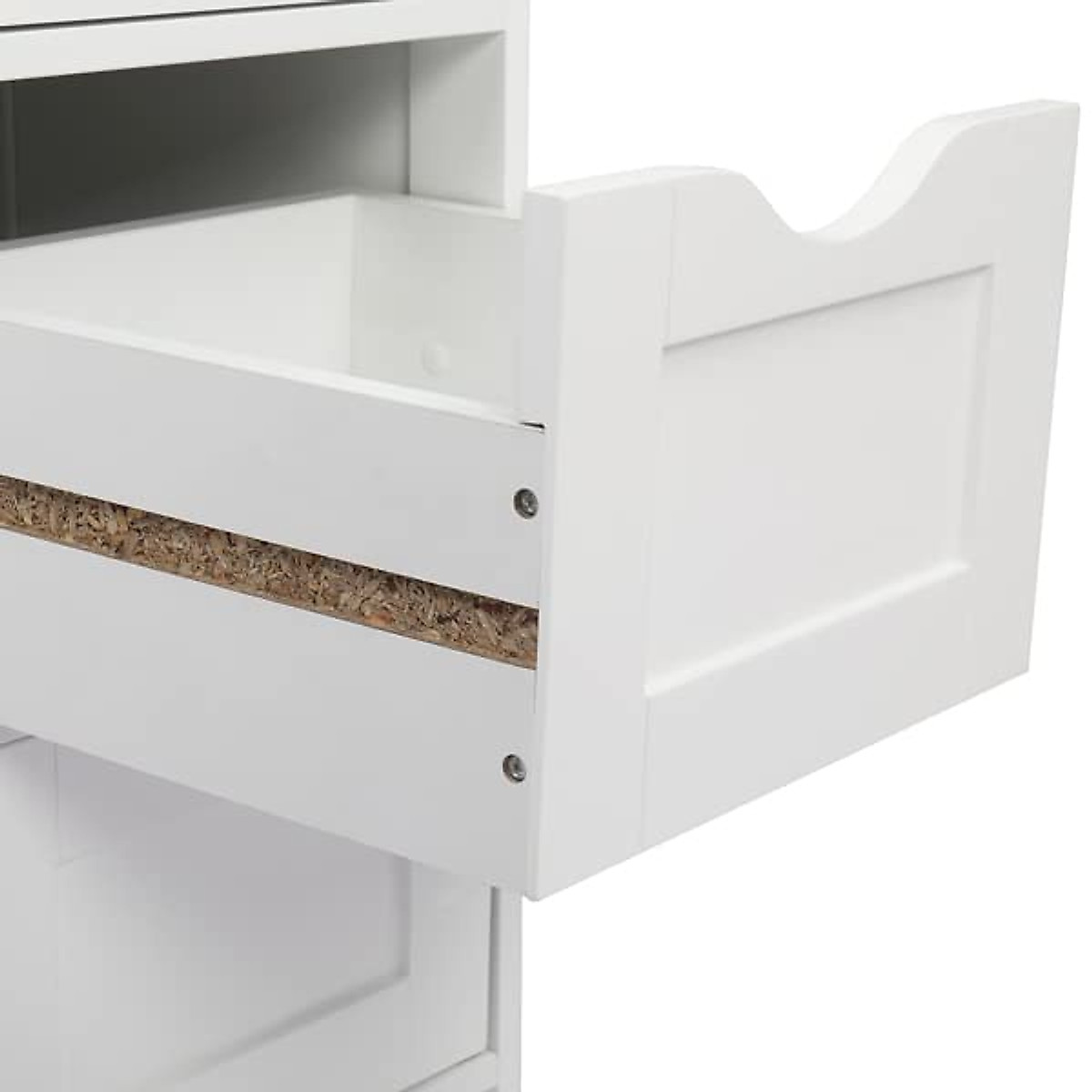 Bathroom Furniture Sets Floor Cabinet for Living Room Kitchen Study Entryway 4 Drawers, Towel Rack