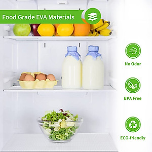 Amyracel Shelf Liner Kitchen Cabinet Liner for Shelves, Non Adhesive Drawer Liner for Kitchen, Non Slip Refrigerator Liners Waterproof & Oil-Proof Kitchen Cupboard Liner BPA Free (12 Inches x 20 FT)