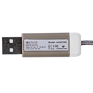 myVolts Ripcord USB to 9V DC Power Cable Compatible with The Boss DC-2 Effects Pedal