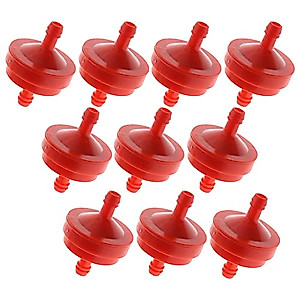 10Pcs 1/4" Fuel Filter Replacement Lawn Mower 1/4" Inline Fuel Filter for Briggs Stratton 298090 4105 298090S