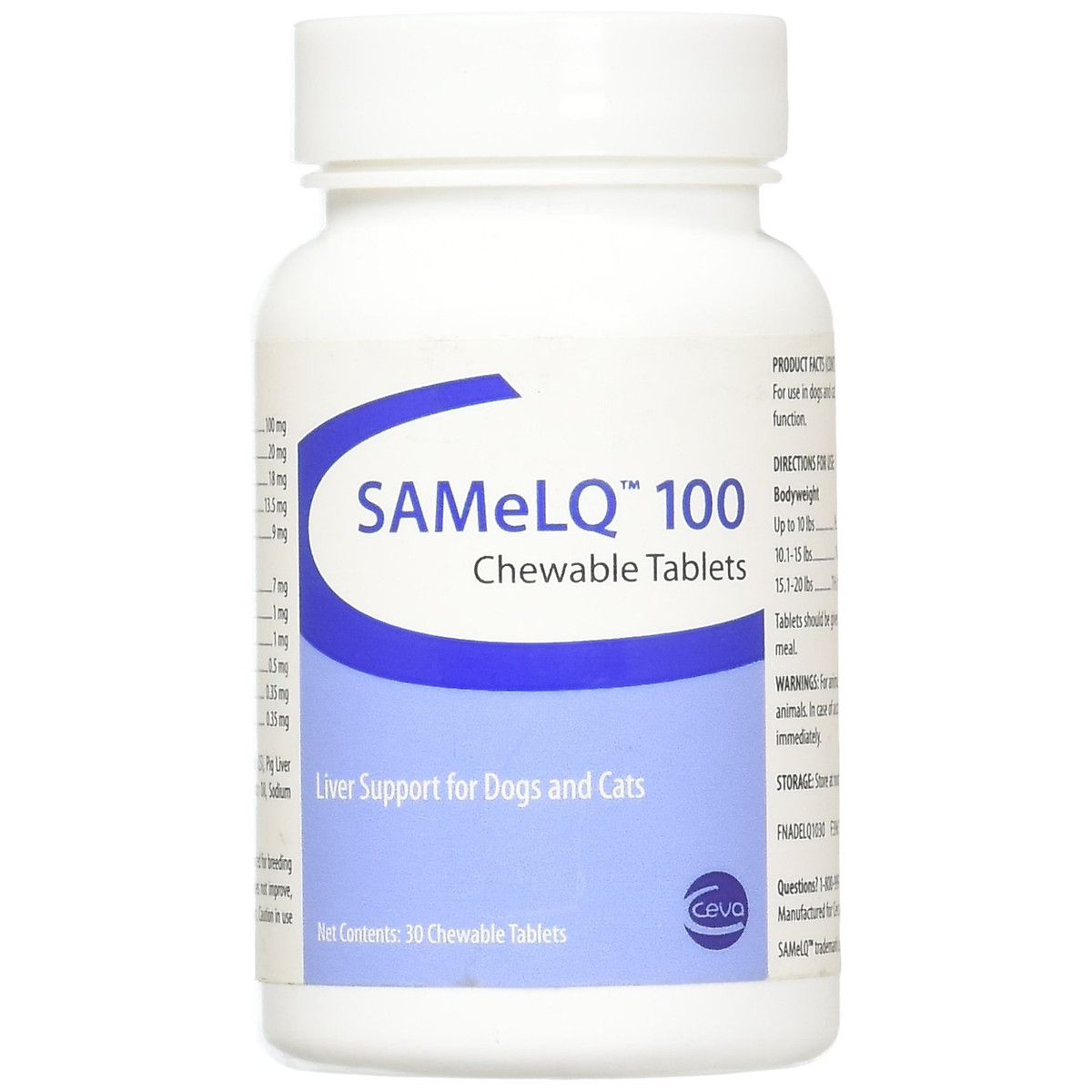 Vitality SAMeLQ 100 Chewable Tablets 30 ct
