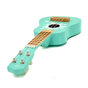 Pidoko Kids Toy Guitar Wooden Ukulele - Mint Blue - Musical Toys for Toddlers Boys and Girls