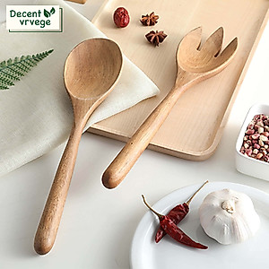 Wooden Salad Server Set, Acacia Wooden Salad Spoons & Fork Claw Set of 2, Salad Tongs Food Mixing Serving Tool, Salad Serving Tosser Utensils, Kitchen Cooking Stirring Utensils