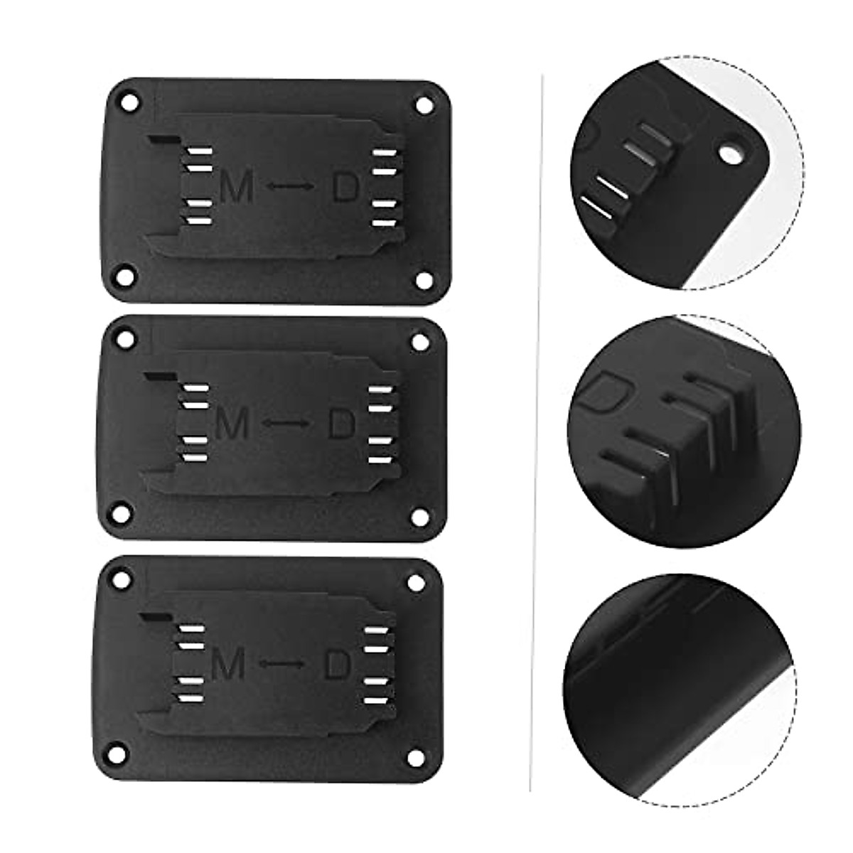 VILLCASE 18 Pcs Drill Tool Holder Drill Storage Dock Bracket Tool Holders Drill Tools Holder Drill Tool Fixing Bracket Drill Tool Brackets Hanger Stand Lithium Battery Mount Abs M18