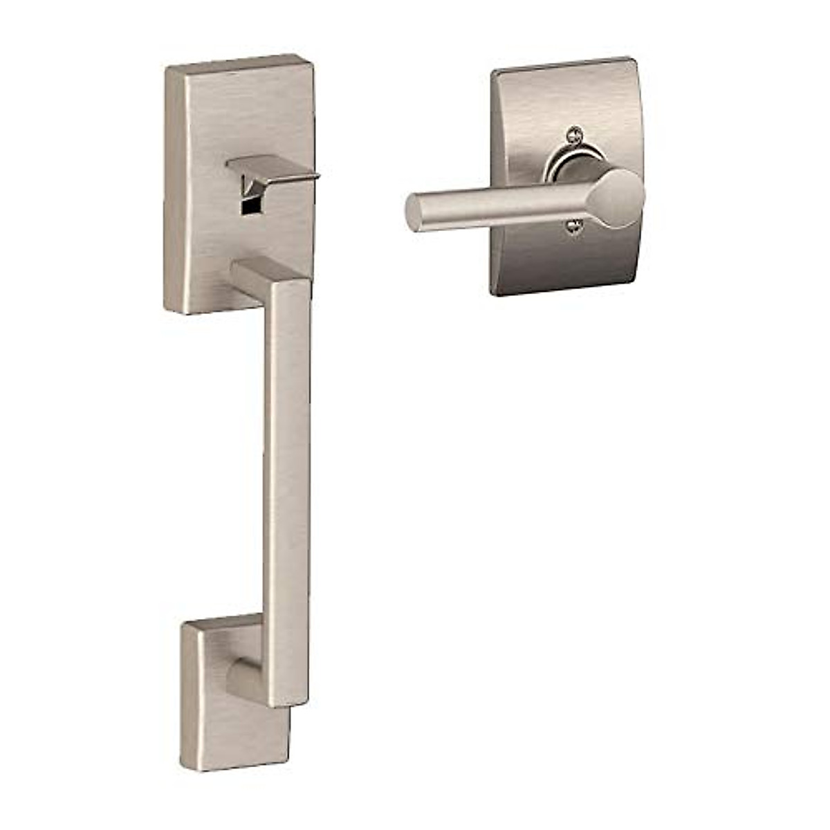Schlage FE285-CEN-BRW-CEN Century Lower Handle Set for Electronic Deadbolts with, Satin Nickel