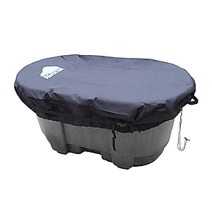 Polar Protector - 150 Gallon Oval Stock Tank Cover Ice Water Therapy Ice Bath Cover Cold Water Cover 150 Gallon Oval Stock Tank Waterproof Rip Proof Tough Keeps Tanks Clean