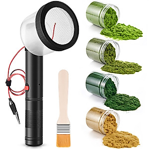 Tioncy Static Grass Applicator Mini Static Grass Flocking with 4 x 60G Colors Grass ABS Applicator with Anti Slip Handle Flocking Kit for DIY Scenic Modelling Sand Table Miniatures Landscape Craft