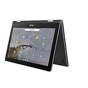 Asus Chromebook Flip C214MA-YS02T-S Water Resistant Chromebook Laptop, 11.6 inch 360 Touchscreen 2 in 1, Intel N4000, 4GB LPDDR4 RAM, 32GB Storage, Mil-Std 810G Design, Chrome OS, Stylus (Renewed)