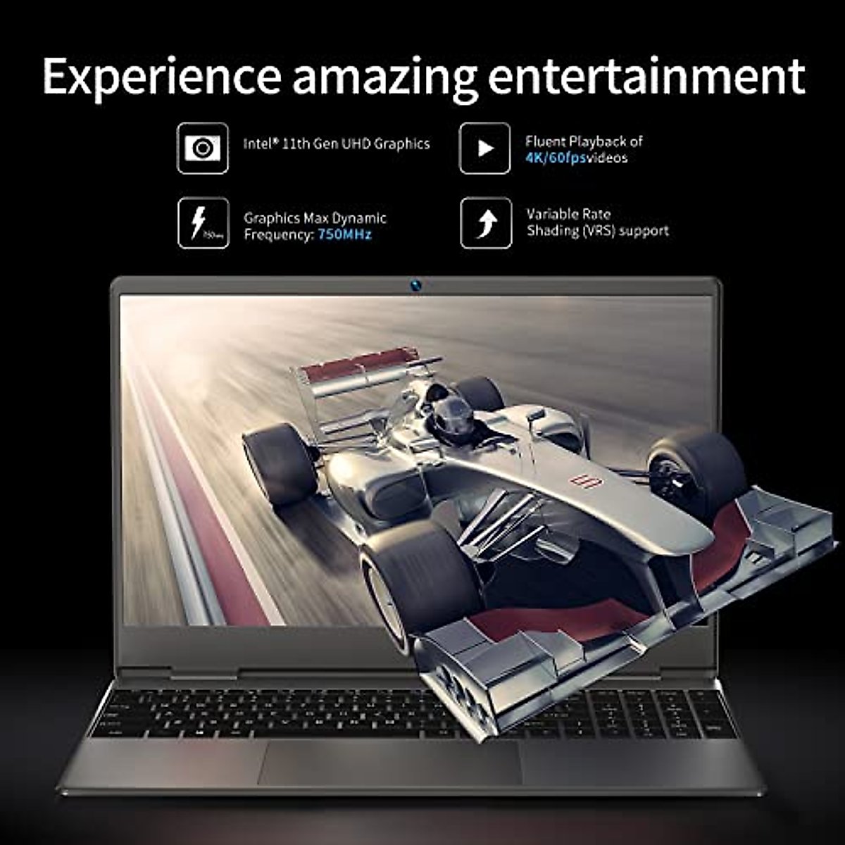 Bmax Laptop 15.6", 12GB DDR4 RAM 512GB SSD, Intel Celeron N5095 Quad Core Processor (up to 2.9GHz), 2K FHD IPS Display, Windows 11 Gaming Laptop Thin Traditional Computers Expandable 1TB SSD