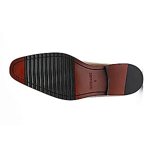 Men's Dress Shoes Oxford Formal Leather Shoes for Men 9.5US Brown