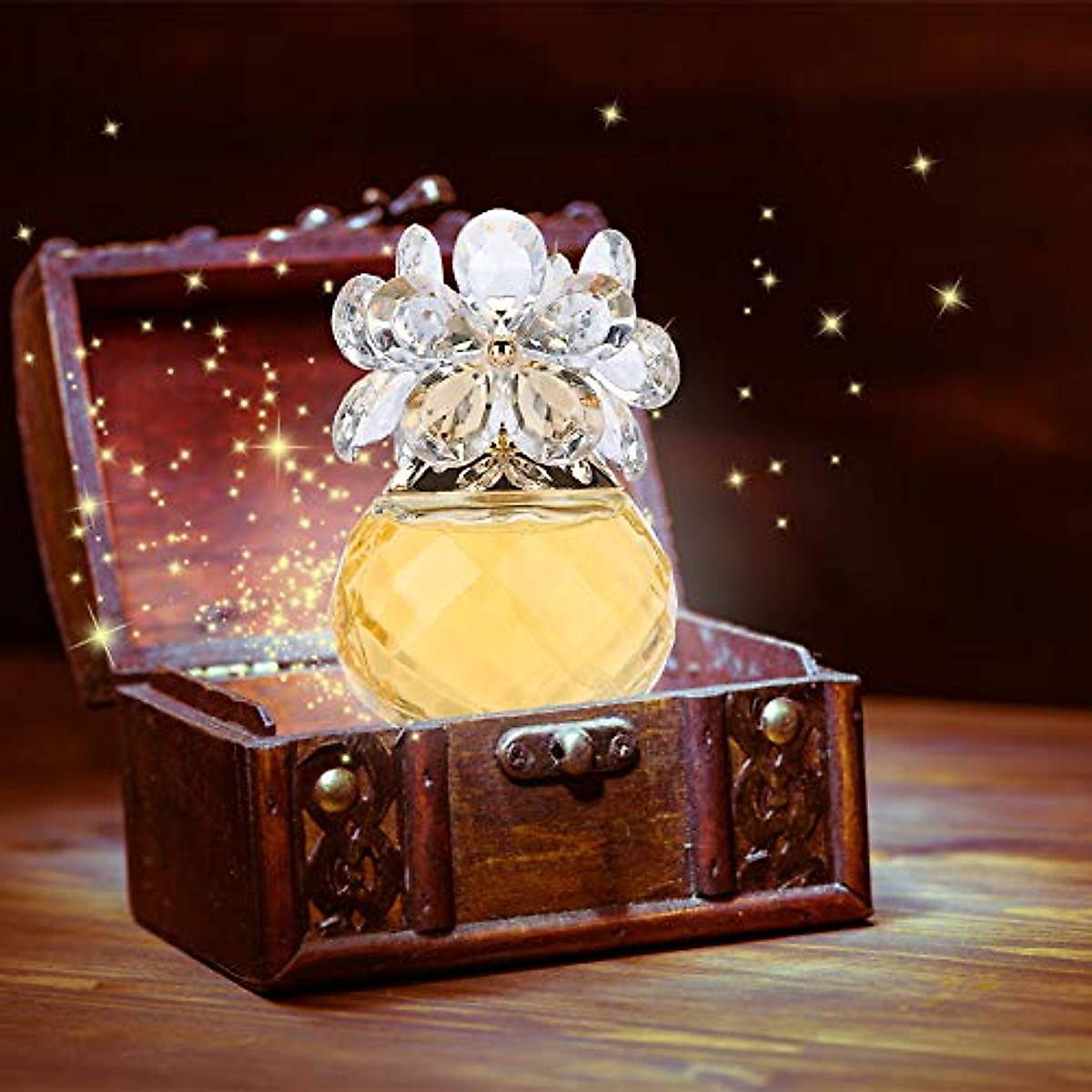 TMISHION Women Perfume, Long Lasting Flower Wood Fragrance Lady Perfume Spray for Women 60 ML (Gold)