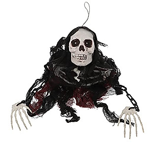 1pc Luminous Horror Ghost Pendant Halloween Haunted House Hanging Adornment Decor for Celebration Party