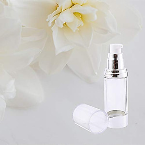 FALOME 6pcs Airless Pump Bottle Empty Refillable Travel Lotion Pump Containers for Refillable Cosmetic Bottle Foundation Pump