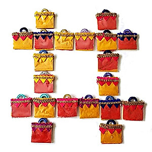 Haldi Kumkum | Set of 20 | Pasupu kumkum | Tamboolam | Pooja|Return Gift | Give Away | Made in India