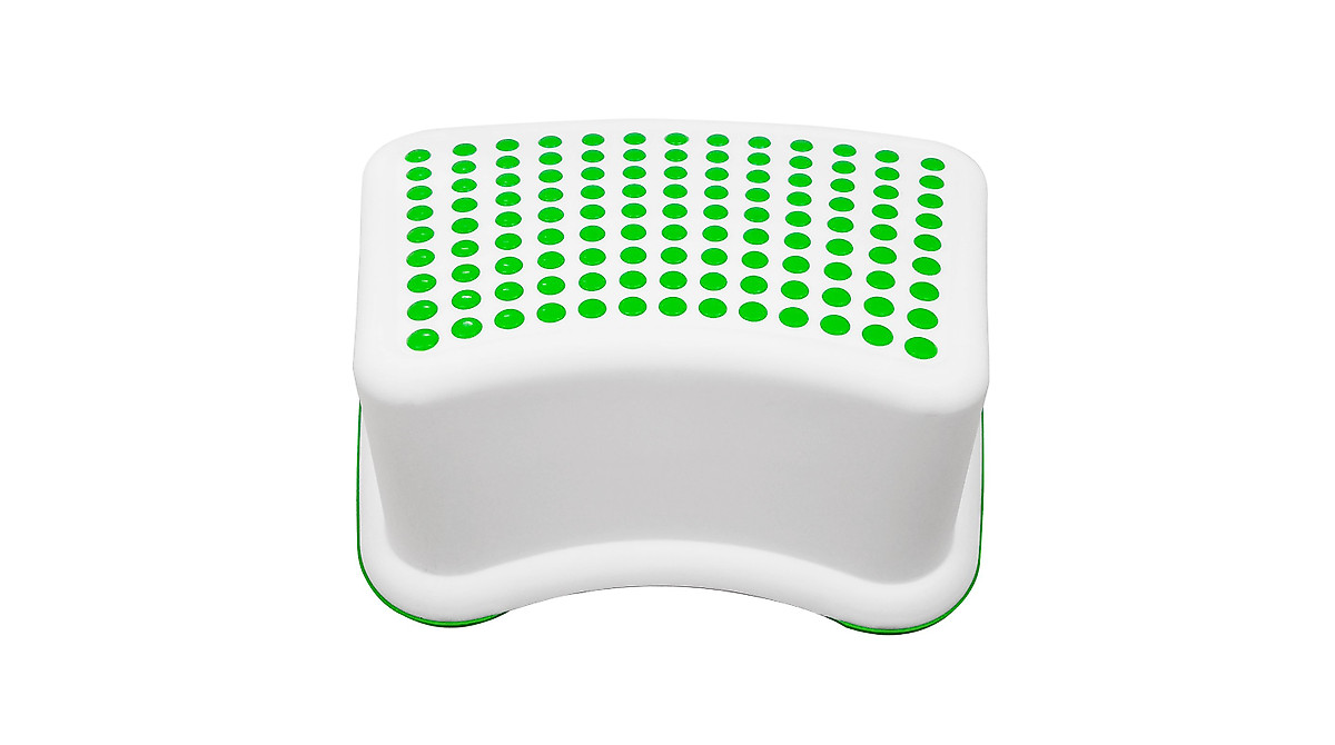 Kids Green Step Stool for Potty Training & More - Durable & Portable