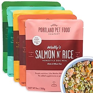 Portland Pet Food Company Human-Grade Wet Dog Food Pouch: Fresh Dog Food Mixer and Dog Food Topper Multipack Packets
