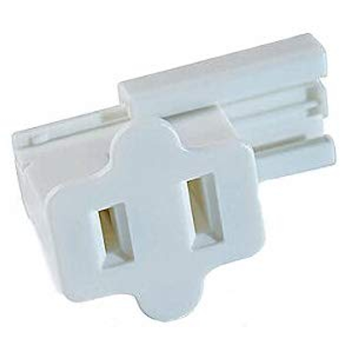 Creative Hobbies® White SPT-1 Female Slip On Plug, Zip Plug, Vampire Plug, Gilbert Plug, Slide Together Plug Add On Outlet | Pack of 5
