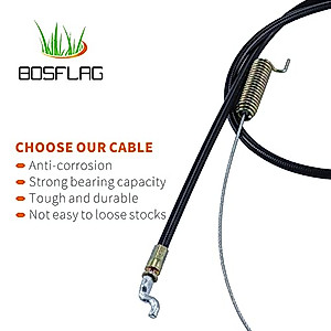 BOSFLAG 2 Pack 746-04256 Drive Cable Replacs MTD 746-04256 Drive Cable, 746 04256, 74604256, MTD 946-04256 Drive Cable, Craftsman 946-04256, MTD 946 04256 for Troy Bilt Storm CS 5.5HP 24" Snowblowers