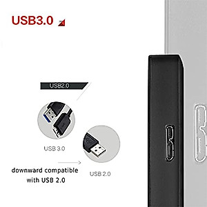 Expansion HDD Drive Disk 1TB 2TB 4TB USB3.0 External HDD 2.5" Portable External Hard Disk (Color : D, Size : 1TB) (D 4TB)