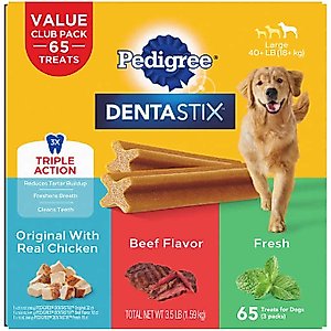 Pedigree Dentastix 65 Piece Variety Pack, 3.5 Pound