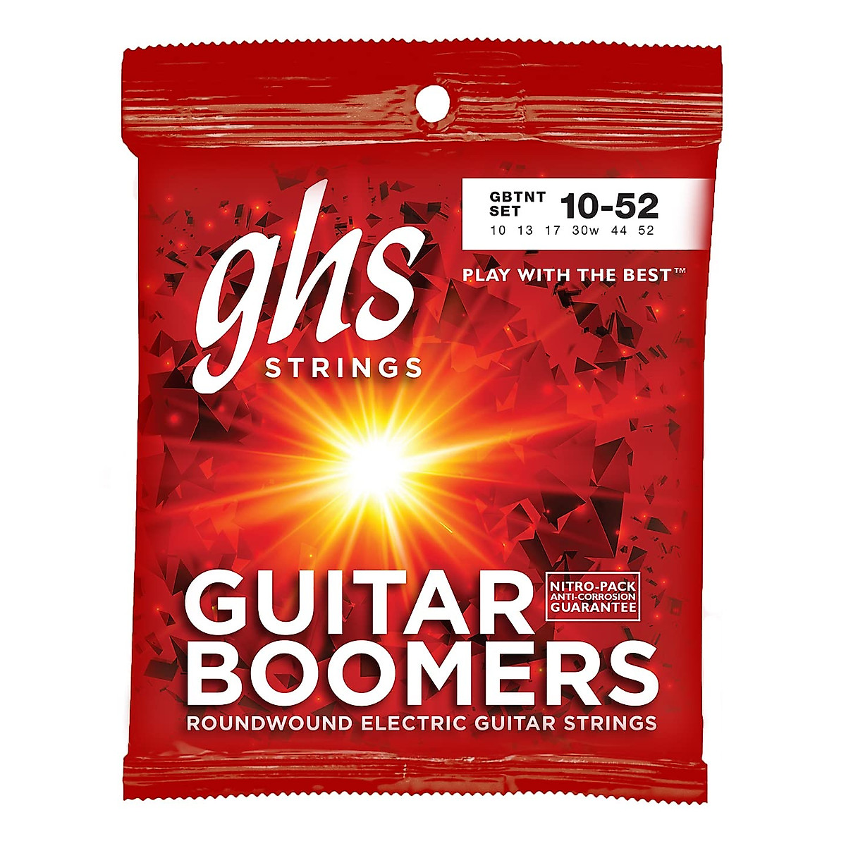 Ghs Strings - GBTNT-10 SET Electric Guitar Strings - Guitar Boomers Nickel-Plated Steel Thin & Thick 10-52 (10 SETS)