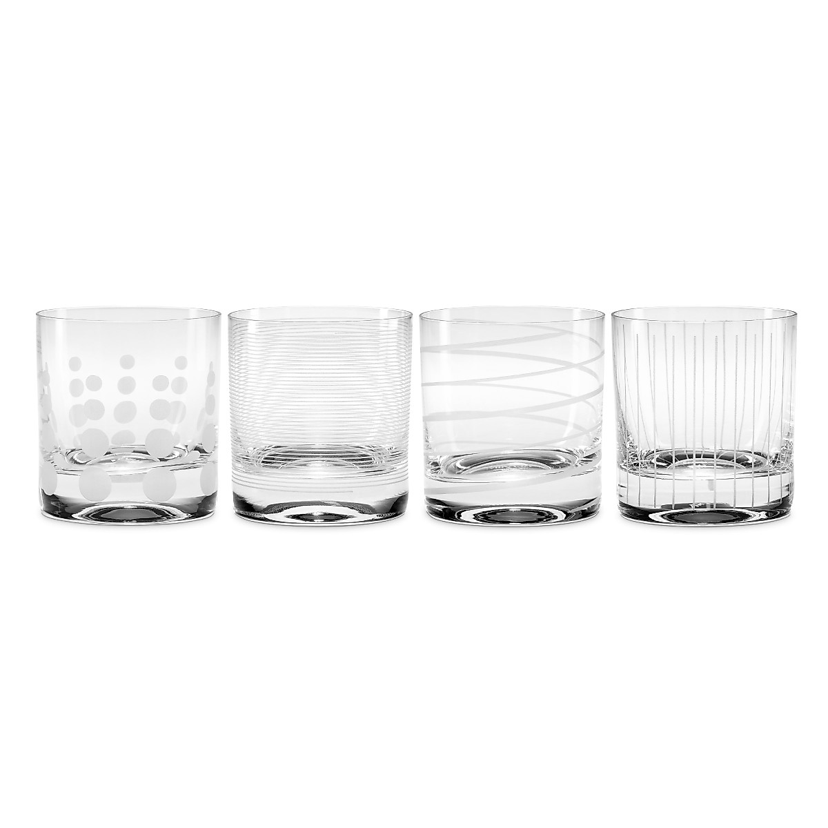Mikasa Cheers Martini Glass Set of 4 and Double Old Fashioned Glass Set of 4