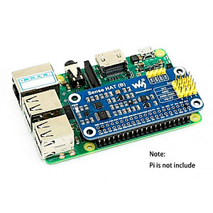 Sense HAT (B) for Raspberry Pi 4B/3B+/3B/2B/B+/A+/Zero/Zero W,Pi 40PIN GPIO Extension Header Onboard Gyroscope Accelerometer Magnetometer Barometer Temperature Humidity Multi Sensors I2C Interface