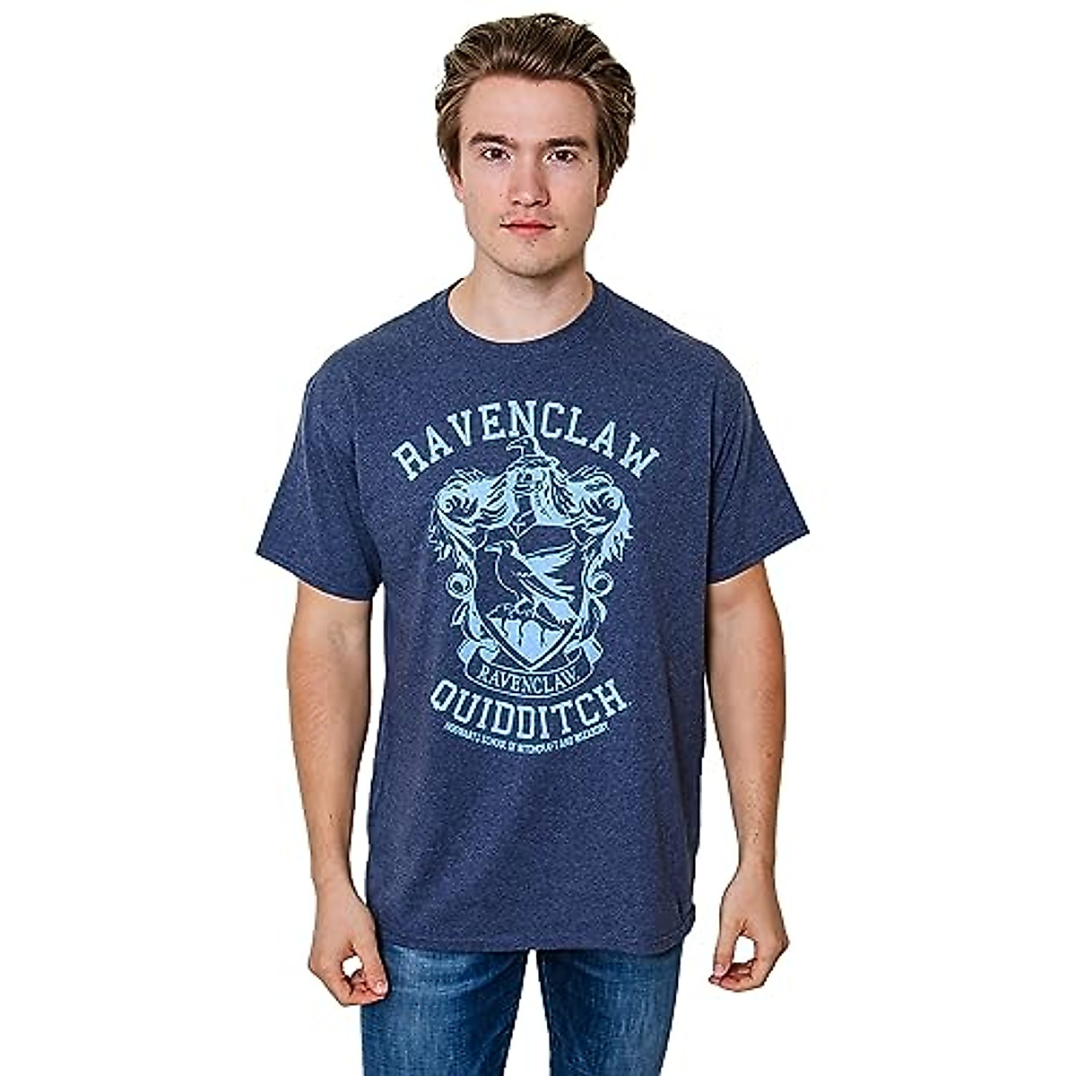 Harry Potter Ravenclaw Quidditch Team Adult T-Shirt(MD, Navy Heather)