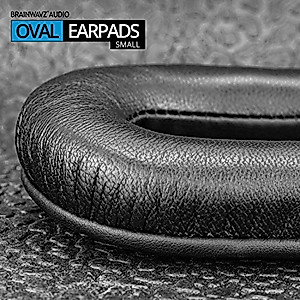 BRAINWAVZ Sheepskin Leather Replacement Ear Pads for Sony MDR 7506, V6 &CD900ST with Premium Memory Foam Earpads & Suitable for Other On Ear Headphones