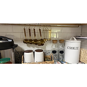 12 Pieces Brass S Shaped Hooks, Gold Coat Clothes Towel Hangers, Kitchen Pots Pans Coffee Cups Rack Hooks