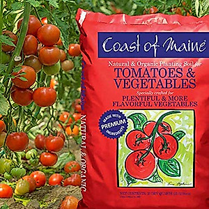 Coast of Maine Tomatoes and Veggies, 20qt (Pack of 2) Organic and Natural Planting Soil, Crafted for Vegetable Gardens and Organic Growers
