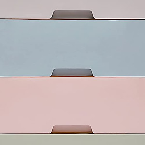 NG NOPTEG Plastic Drawers Dresser, Storage Cabinet with 6 Drawers, Closet Drawers Tall Dresser Organizer for Clothes, Playroom, Bedroom Furniture (Macaron)