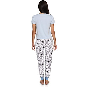 Prestigez Sesame Street Cookie Monster Women Mommy and Me 2pc Pajama Set, Blue, X-Large