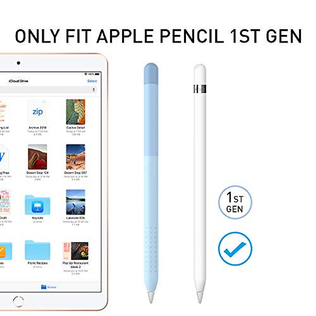 Apple Pencil 1st Generation Case + 2 Pack Apple Pencil Tips