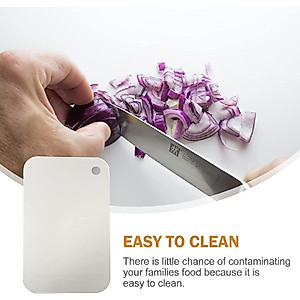 Small Cutting Board for Kitchen, 304 Stainless Steel Cutting Board, Chopping Block Fruit Cutting Block for Home Kitchen (5.9 * 9.8inches)