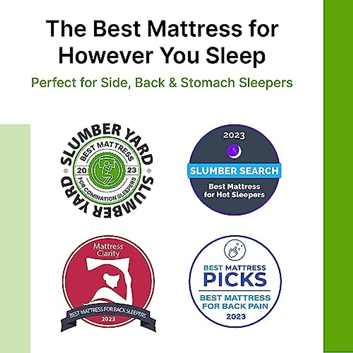 GhostBed Luxe 13 Inch Cool Gel Memory Foam Mattress - Cooling Technology & Comforting Pressure Relief, Queen