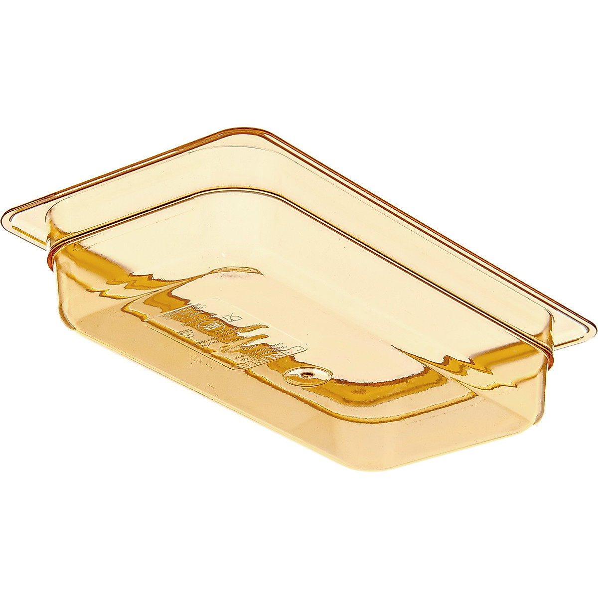 Carlisle FoodService Products 3086013 StorPlus High Heat Food Pan, 2.5" Deep, Third Size, Amber