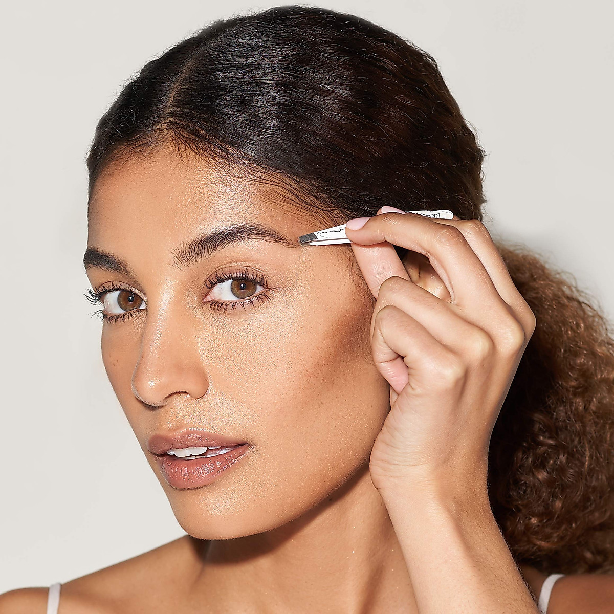 Tweezerman Mini Slant Tweezer Marble Pattern, 0.5984 Ounce