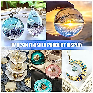 UV Resin - Upgraded 100g Crystal Clear Hard UV Glue for Jewelry Making, Pendant, DIY Crafts - Low Odor Solar Cure Ultraviolet Fast Cure Epoxy Resin Sunlight Activated Glue for Resin Mold, Casting