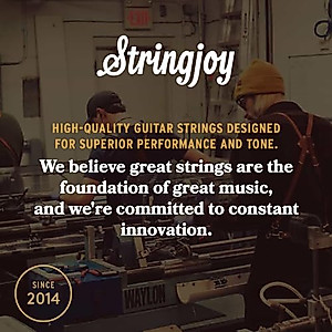 Stringjoy BR1046 Broadways Electric Pure Nickel Guitar Strings, 10-46 Classic Light Gauge, Durable, Guitar Strings for Enhanced Tone & Smooth Play, Electric Guitar Strings 6 String Set