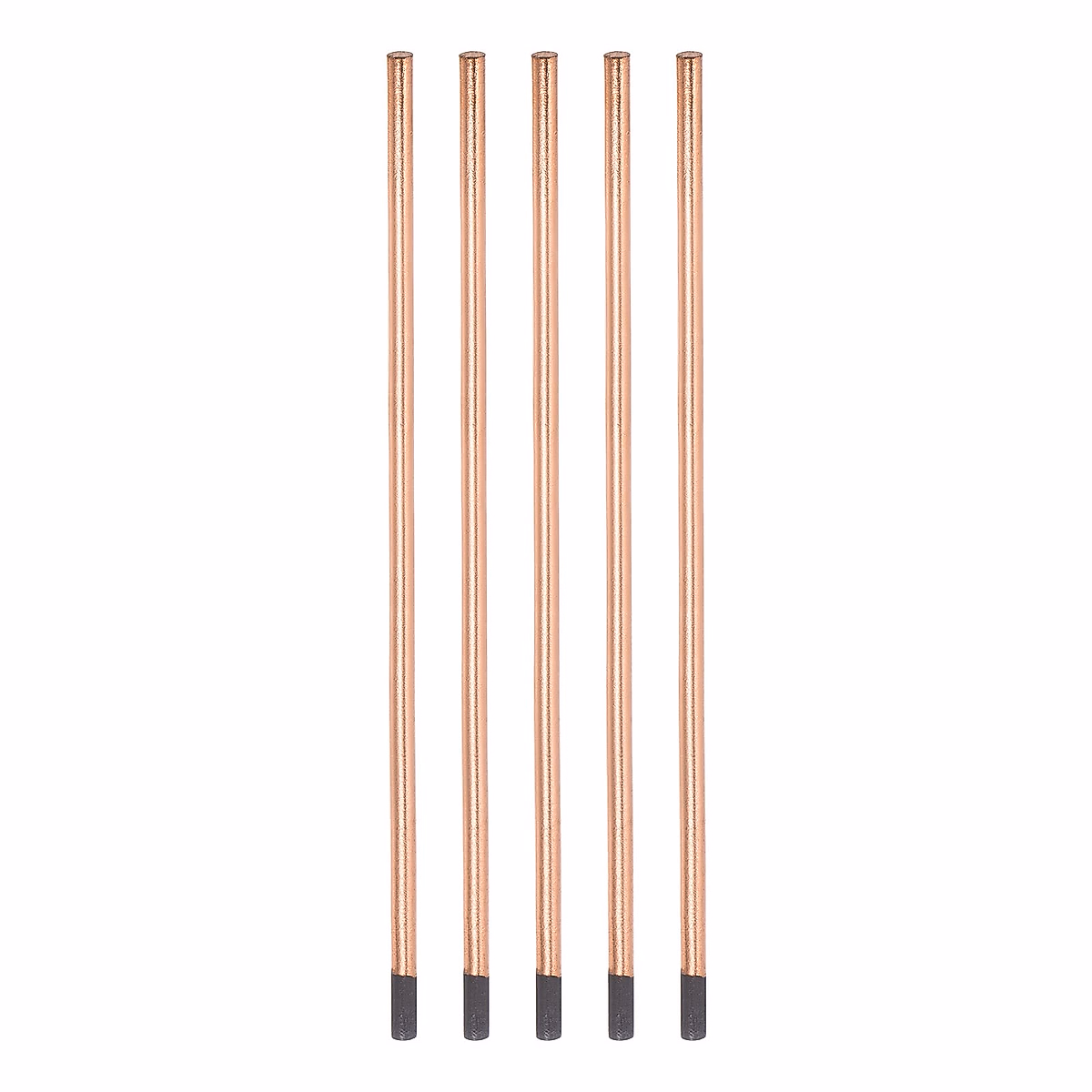 HARFINGTON 5pcs Copper Coated Gouging Carbon 10x355mm Carbon Gouging Rods Electrodes for Cutting and Gouging Metals
