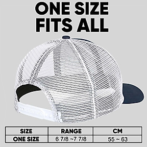 Pnkvnlo Trucker Hat for Men and Women - Outdoors Snapback Hats for Hiking, Climbing, Fishing, Outdoor Adventure - Bear Mountain Navy