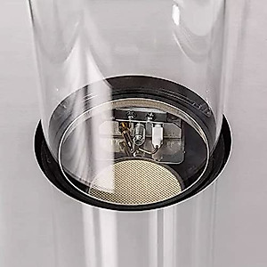 Touchstone Citadel™ 40,000 BTU Pyramid Outdoor Propane Patio Heater - 89 Inches Tall - Tempered Glass Quartz Tube - Built-in Tip/Tilt Auto Shut Off - Wheel Kit Included - 40001