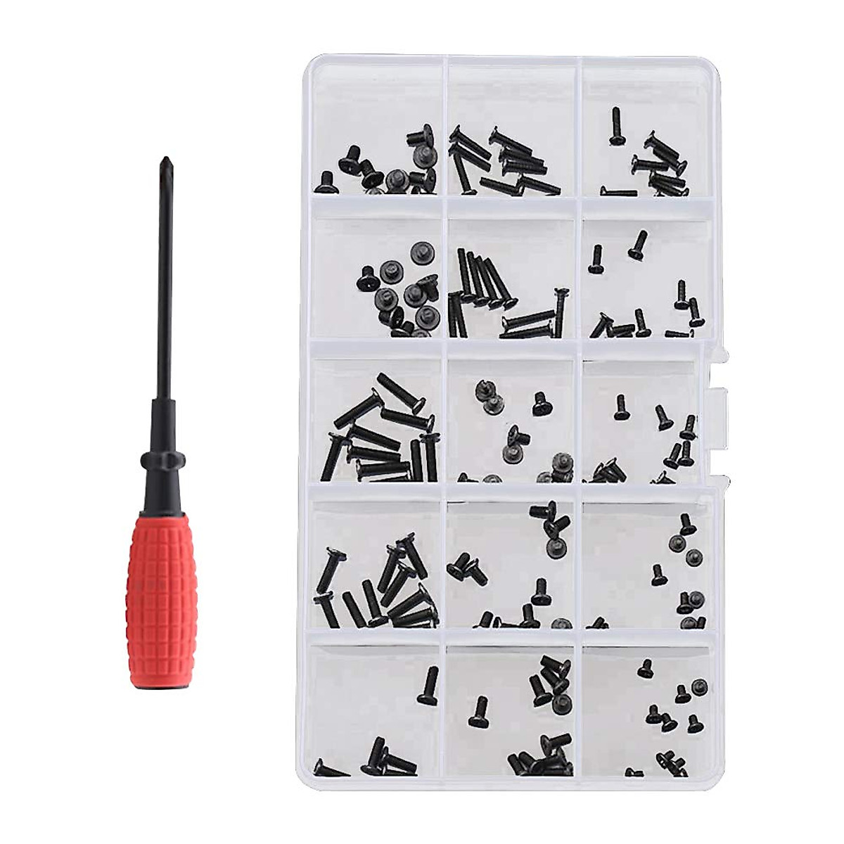 Xiedeai Repair Computer Screws Flat Head - Laptop Portable Notebook Computer Screw Set General Small Desktop Computer Solid State Disk Screw